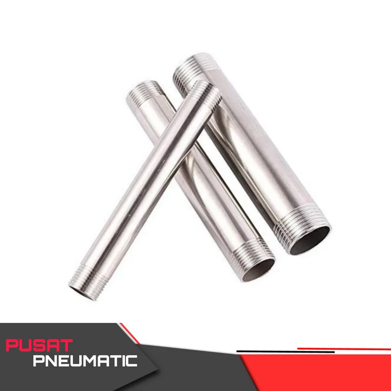 Pipa Nepel / Pipe Nipple Stainless Steel 304 - Pusat Pneumatic